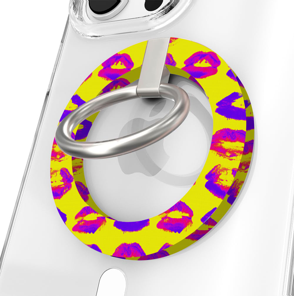 Lip Pop MagSafe Ring Grip | Bold Lip Print Pop Art – Fancy Bands