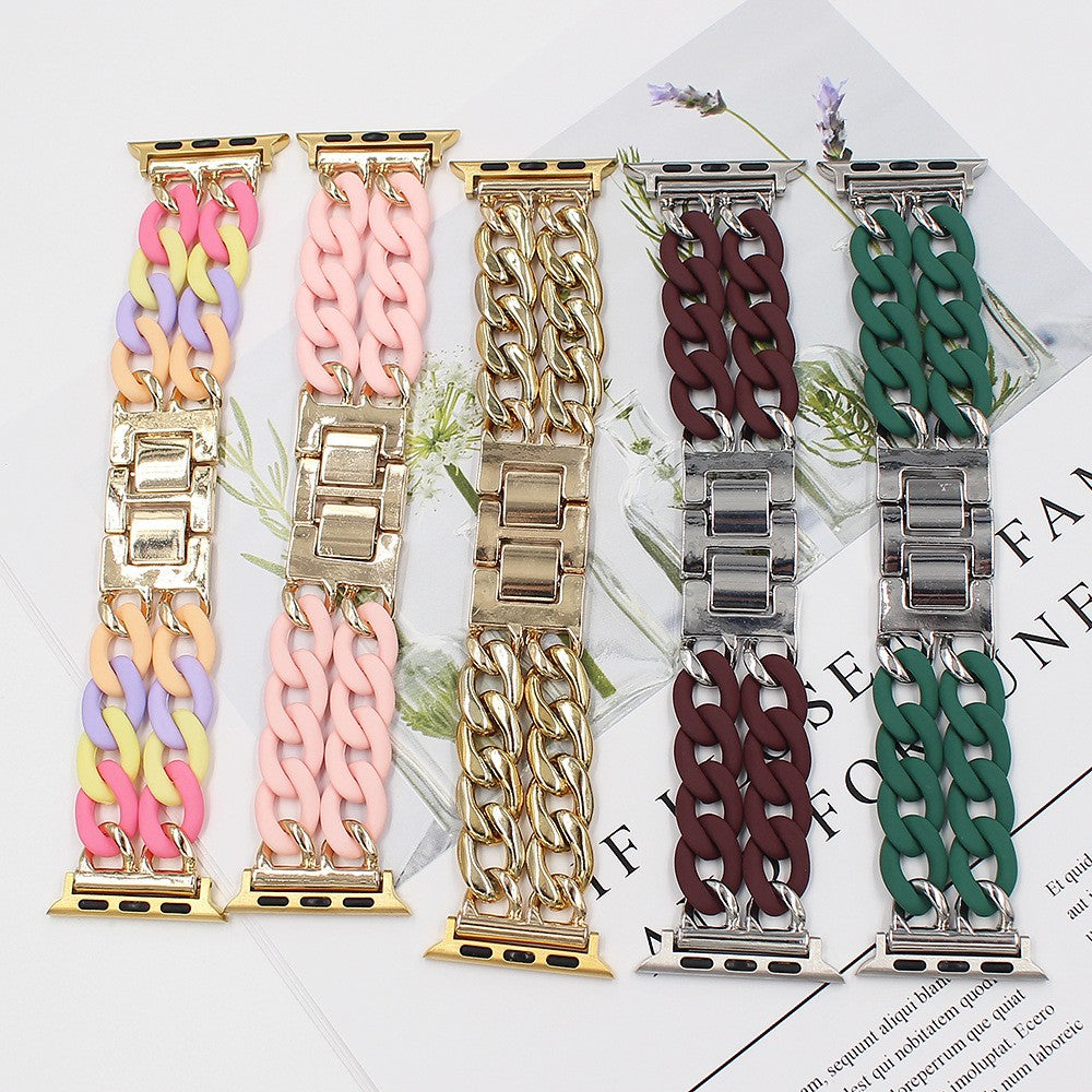 GlamourChain Resin Link Band For Apple Watch Multiple Colors Available ...
