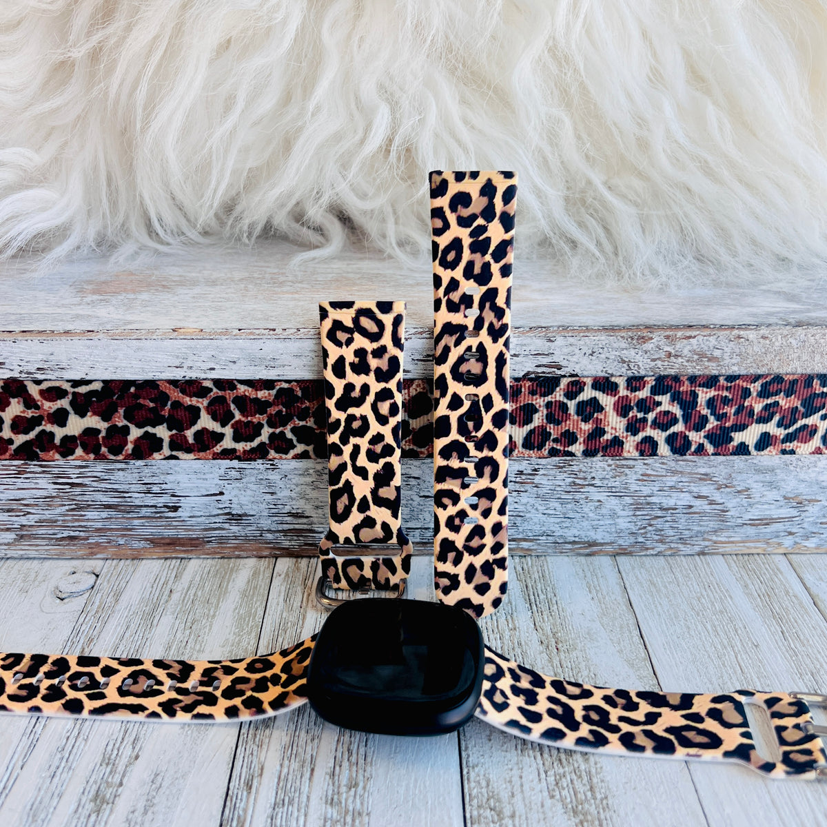 Leopard Print Silicone Band For Fitbit Versa 3/4/Sense – Fancy Bands