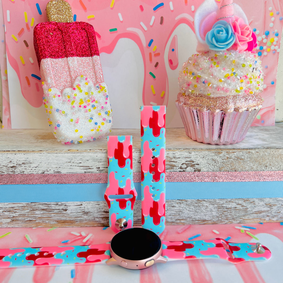 Sprinklelicious Celebration Print Silicone Band For Samsung Watch ...