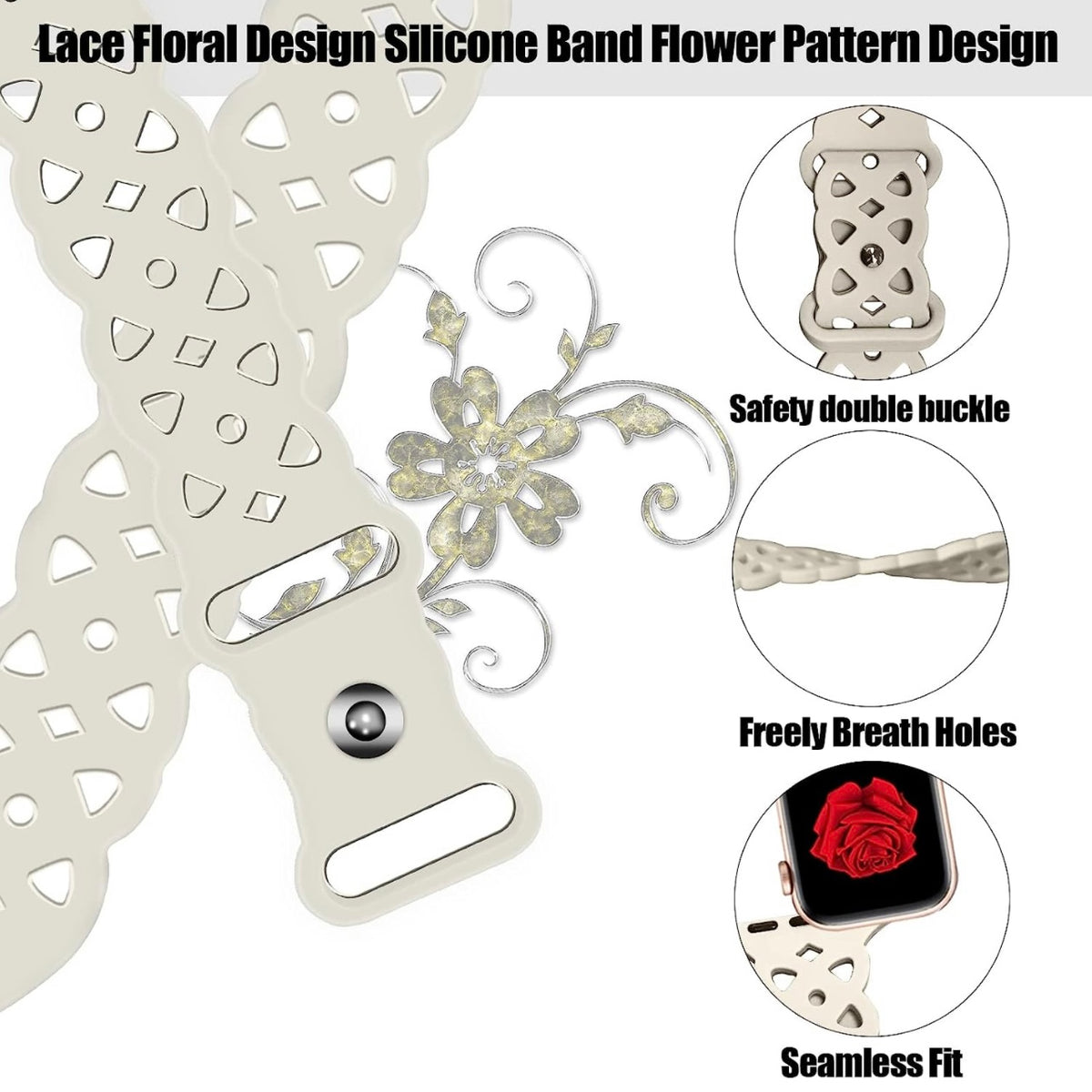 Braided Bliss Silicone Band For Apple Watch Multiple Colors Available ...