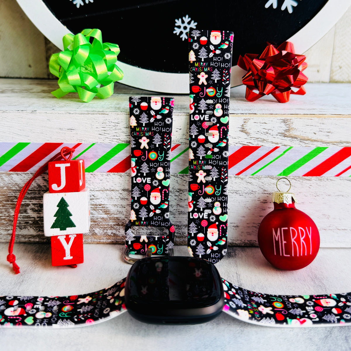 Jolly Wrist-mas Print Silicone Band For Fitbit Versa 3/4/Sense – Fancy ...