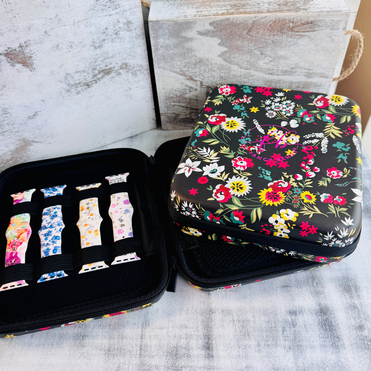 Mini Fancy Floral Print Fancy Band Storage Case – Fancy Bands