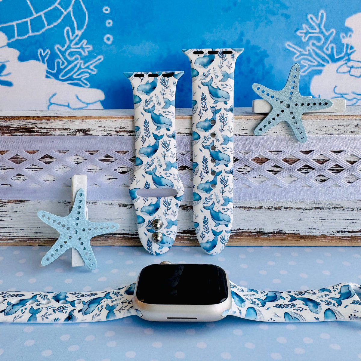 Whaley Cute Print Silicone Band For Apple Watch – Fancy Bands