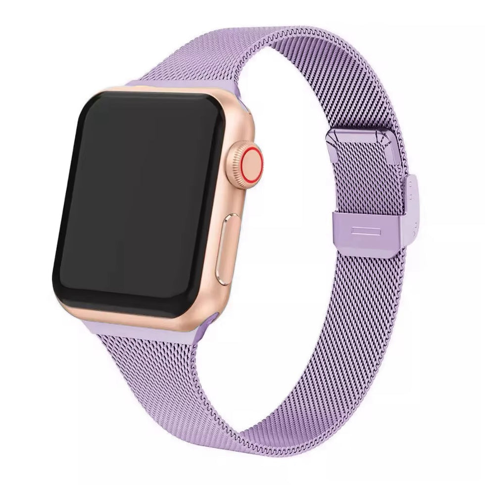 Slim Milanese Loop Band For Apple Watch Multiple Prints Available ...