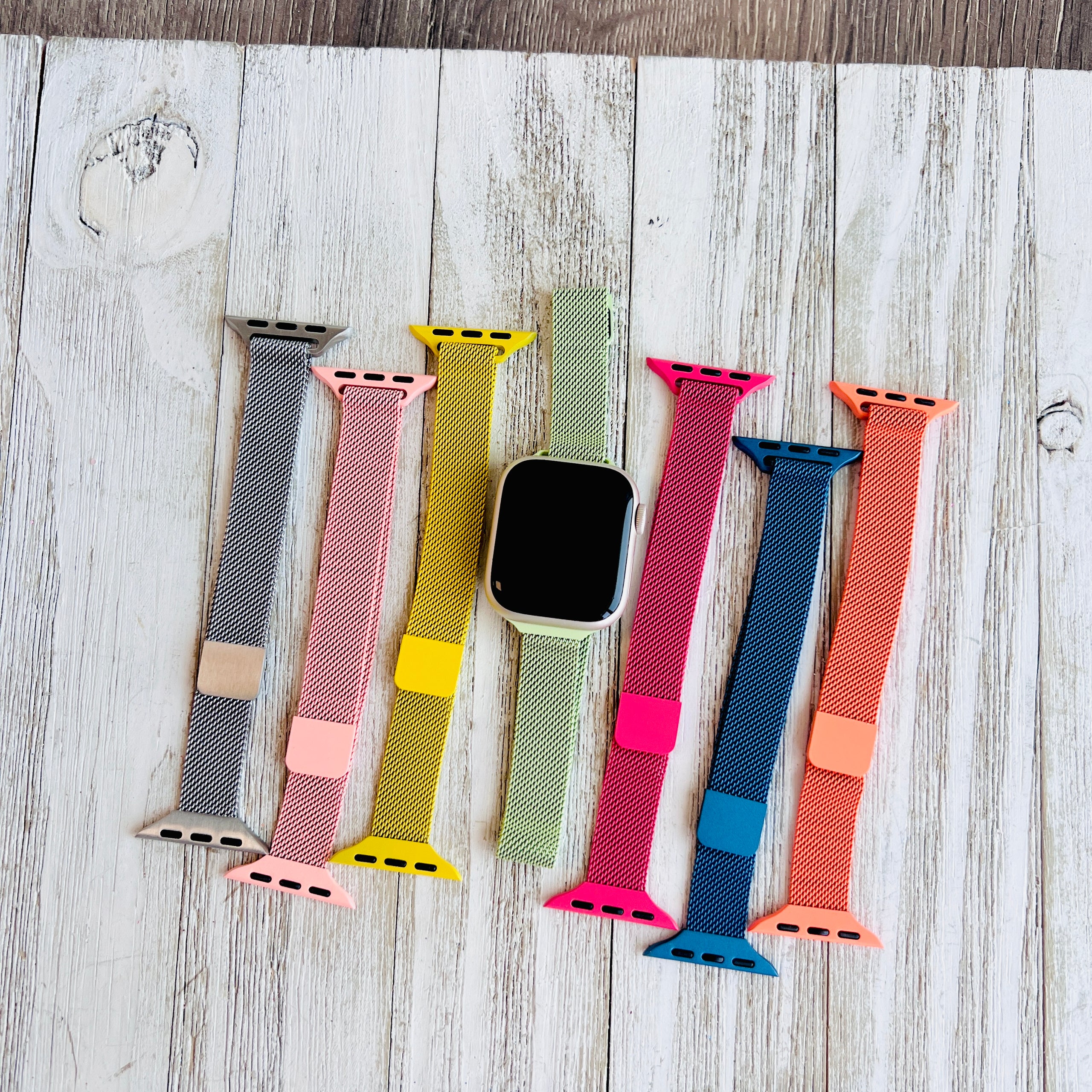 Slim Milanese Loop Apple Watch Band - Multi-Print – Fancy Bands