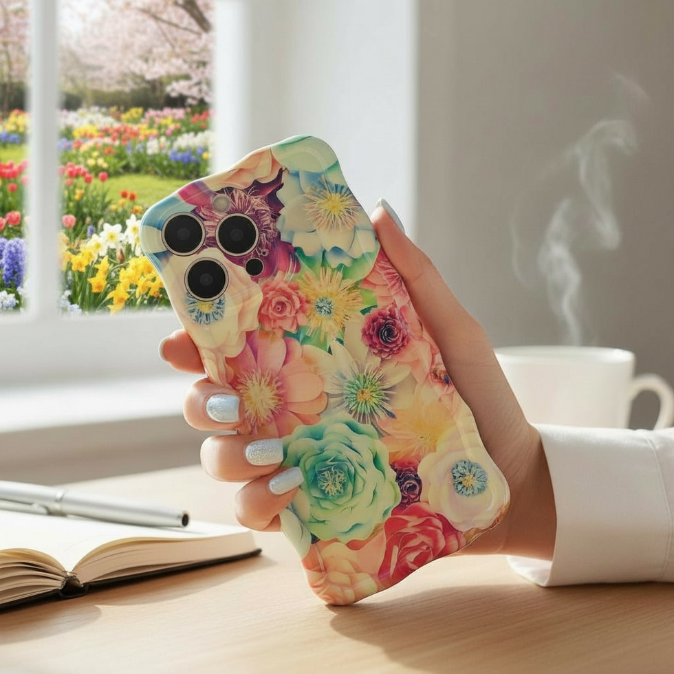 Spring Bouquet Wavy Luxe MagSafe Case - iPhone – Fancy Bands