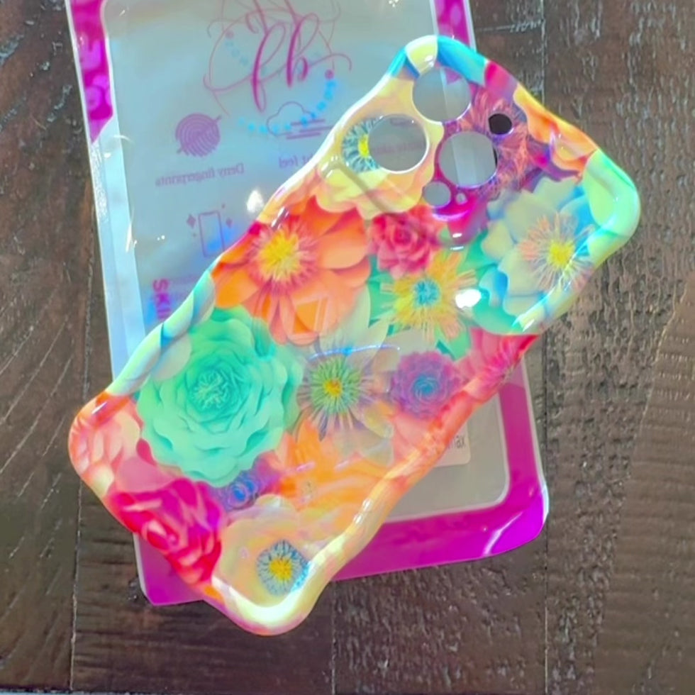 Spring Bouquet Wavy Luxe MagSafe Case - iPhone – Fancy Bands