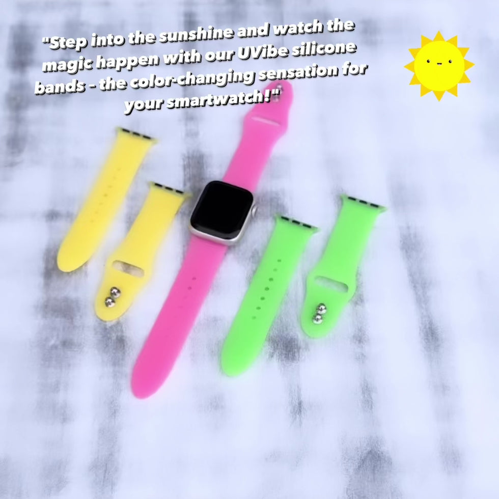 UVibe Color Changing Silicone Band For Apple Watch Multiple Colors Ava ...
