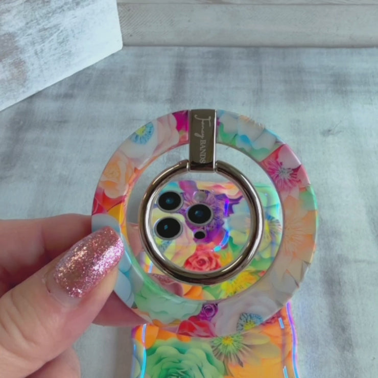 Spring Bouquet MagSafe Ring Grip | Colorful Paper Flower Pattern ...