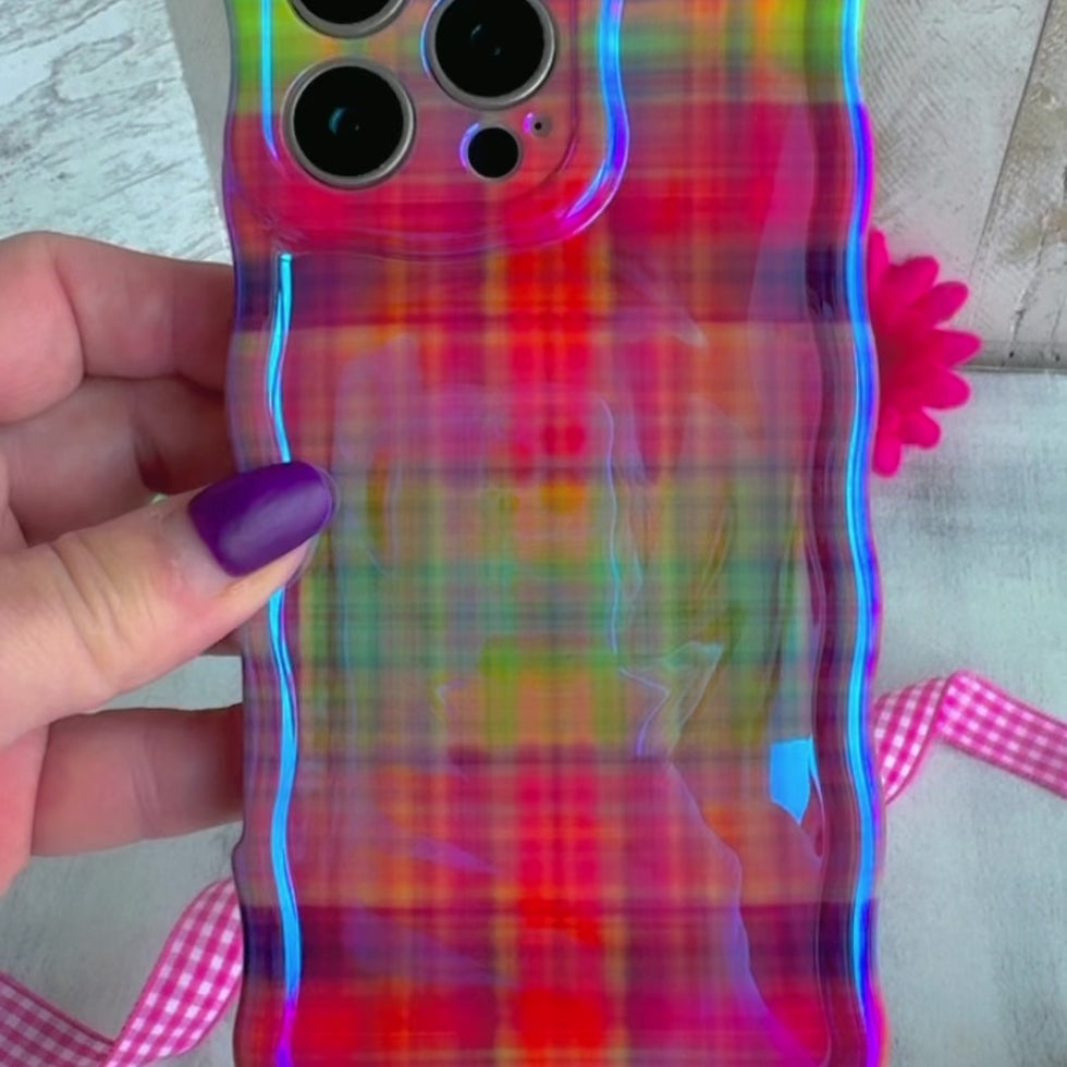 Colorful Plaid MagSafe iPhone Case - Hazy Tartan | Fancy Bands – Fancy ...