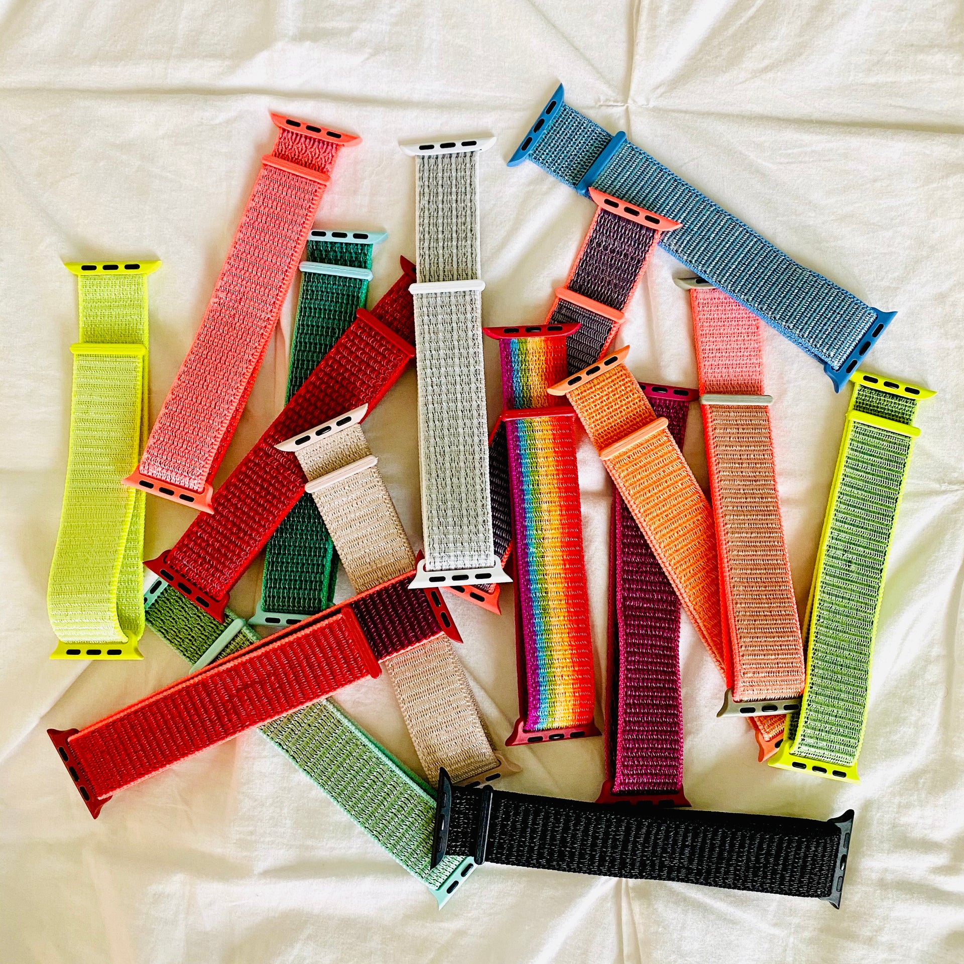 Nylon Fabric Loop Band For Apple Watch Multiple Colors Available ...