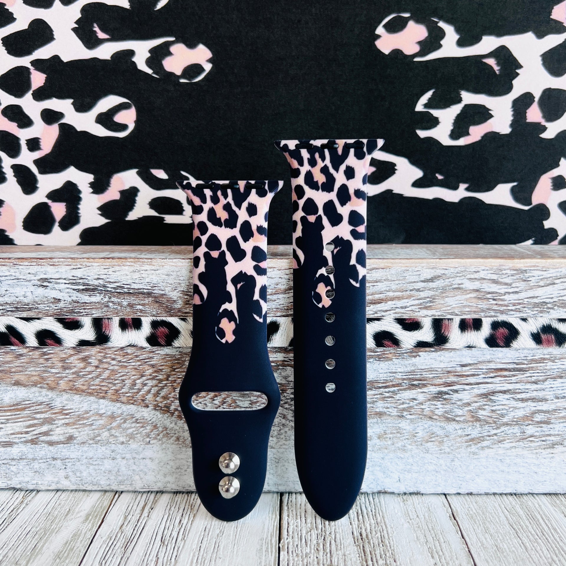 Leopard Drip Print Silicone Band For Apple Watch – Fancy Bands