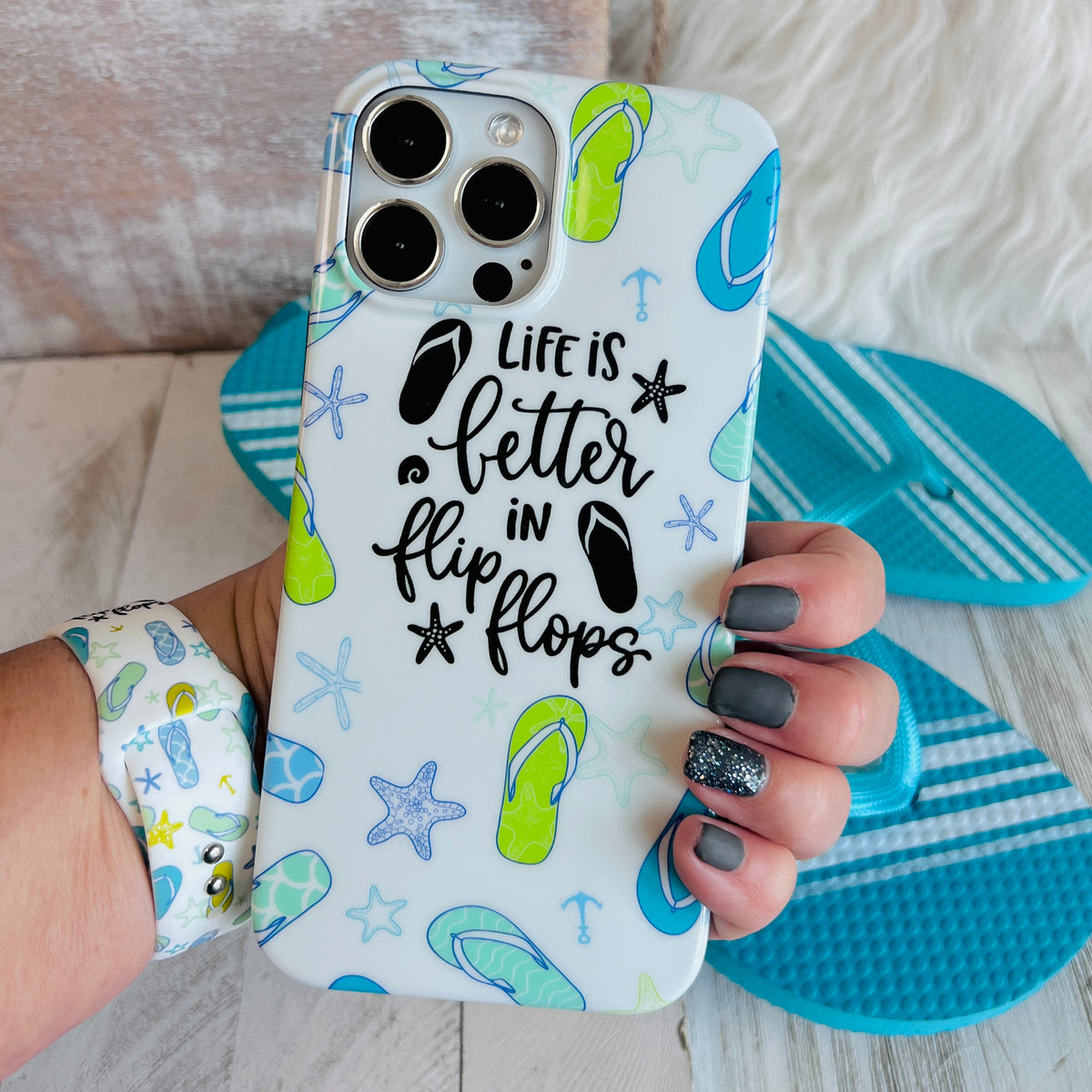 Fancy Flip Flops Phone Case For iPhone – Fancy Bands