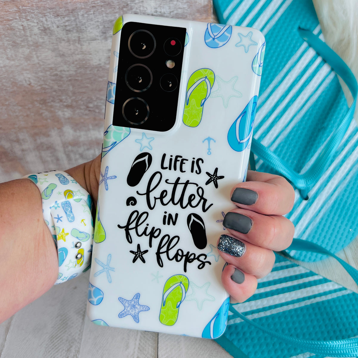 Fancy Flip Flops Cell Phone Case For Samsung Galaxy – Fancy Bands