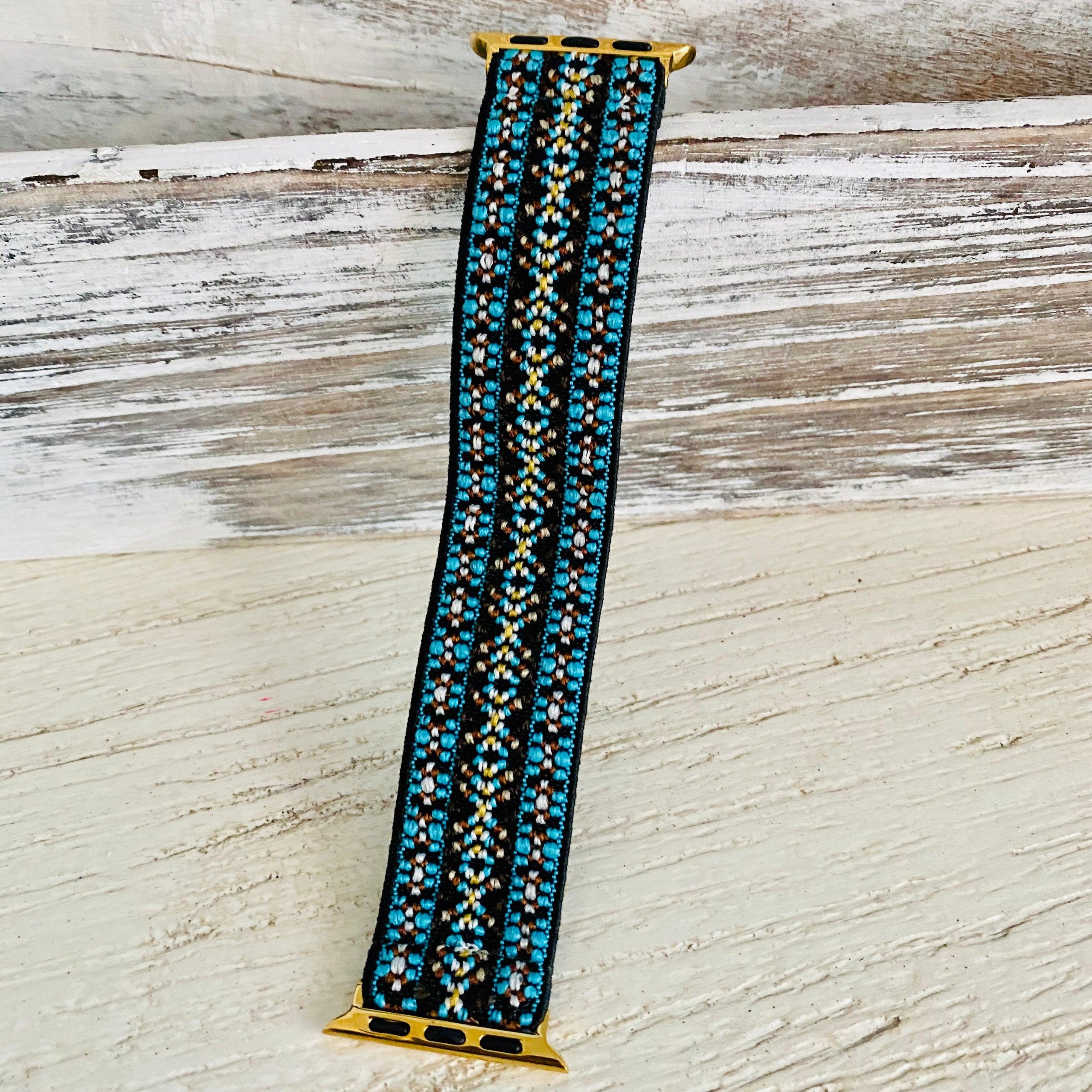 Boho Stretchable Elastic Band For Apple Watch Multiple Colors Availabl ...