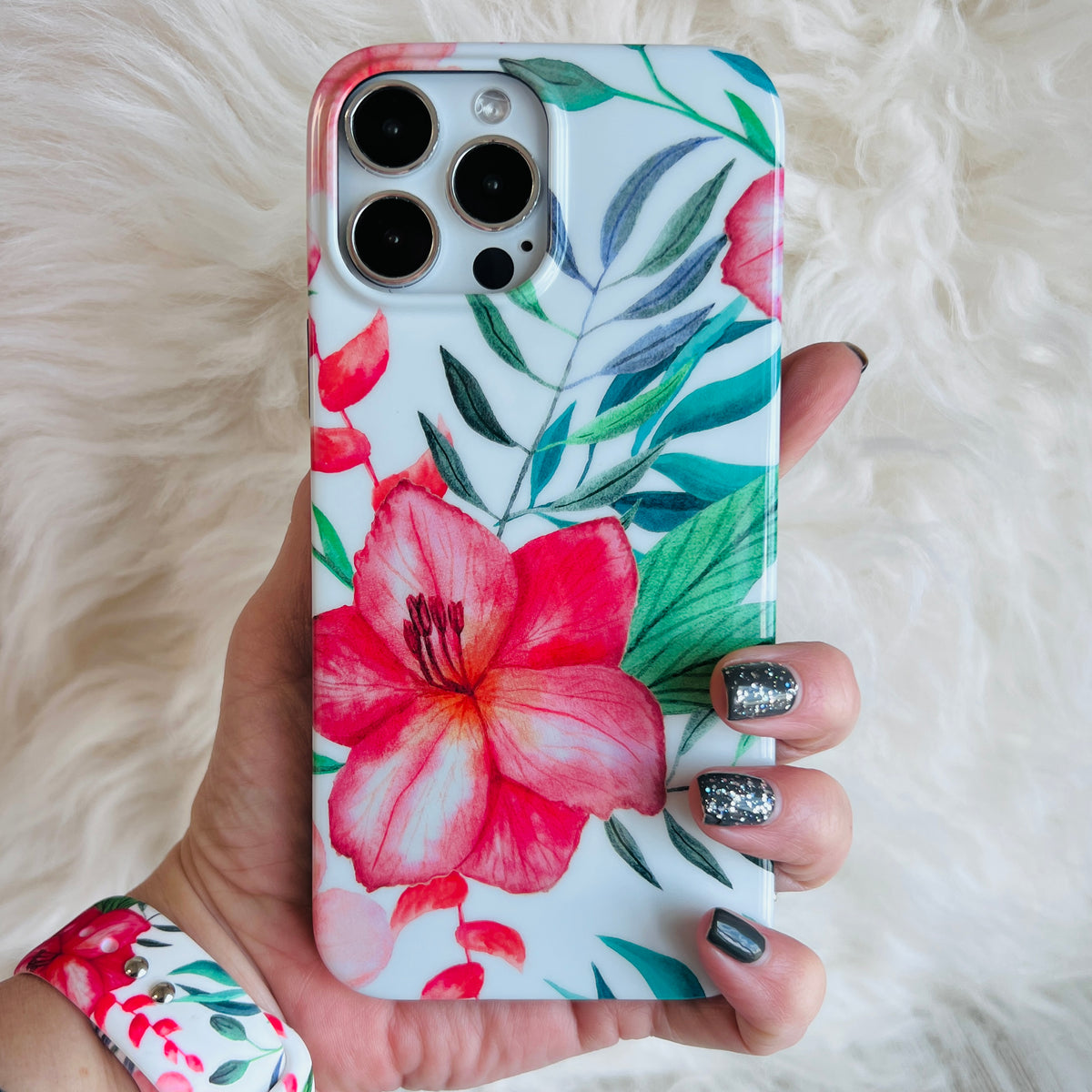 Hawaiian Floral Phone Case For iPhone – Fancy Bands