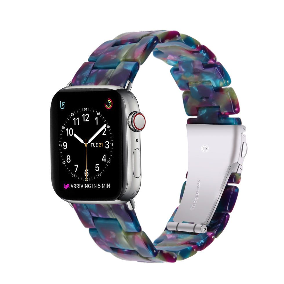 Luxurious Resin Link Band For Apple Watch Multiple Colors Available ...