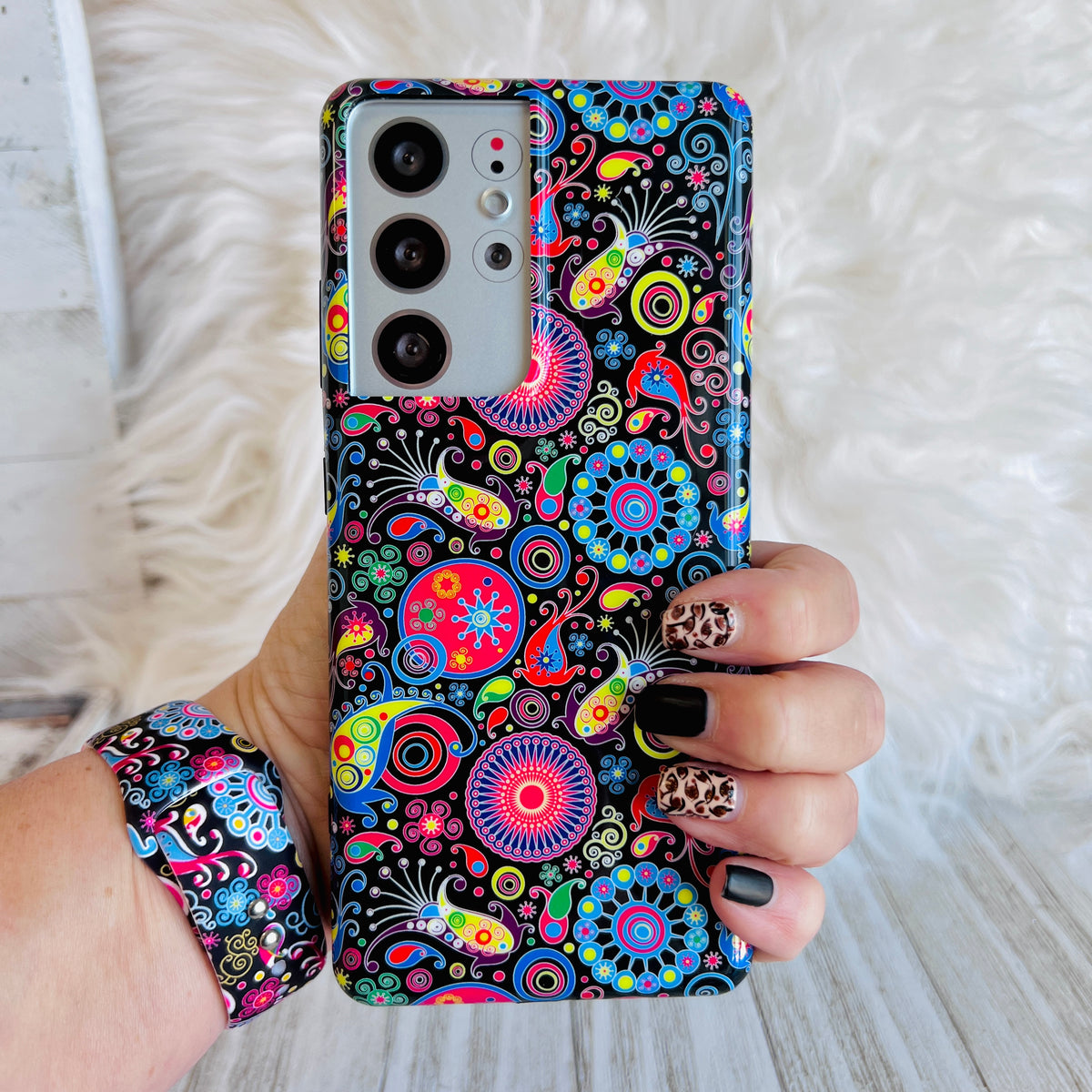 Black Paisley Case For Samsung Galaxy – Fancy Bands