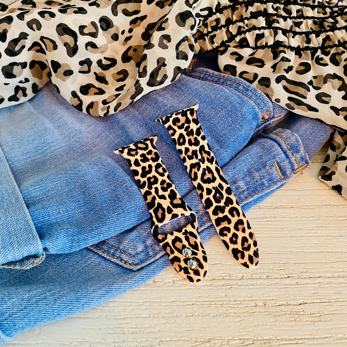 Leopard Print Silicone Band For Apple Watch – Fancy Bands